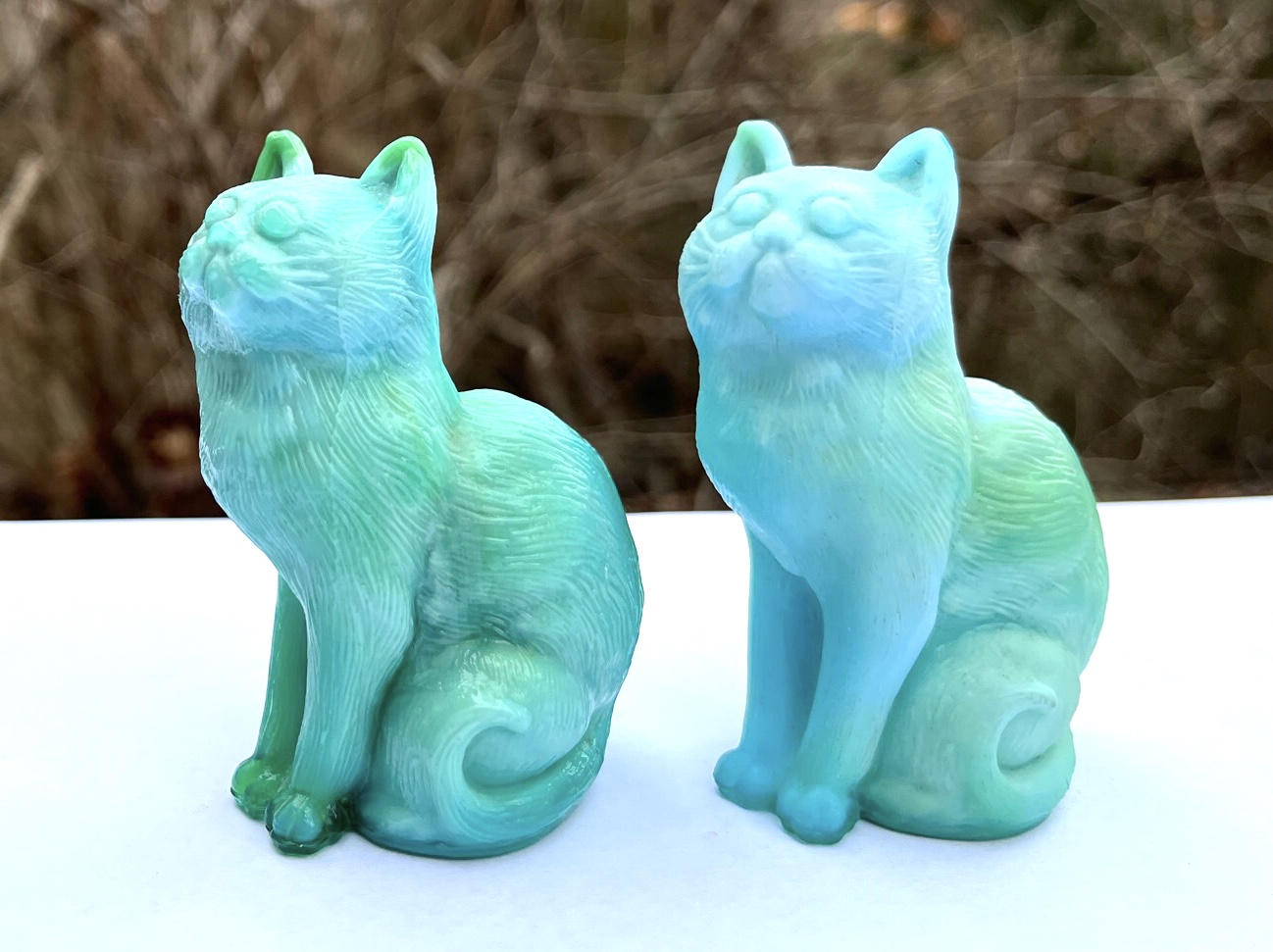 Mosser Cats Buyers Guide: Vintage Mosser Sitting Cats – Glass Kitties