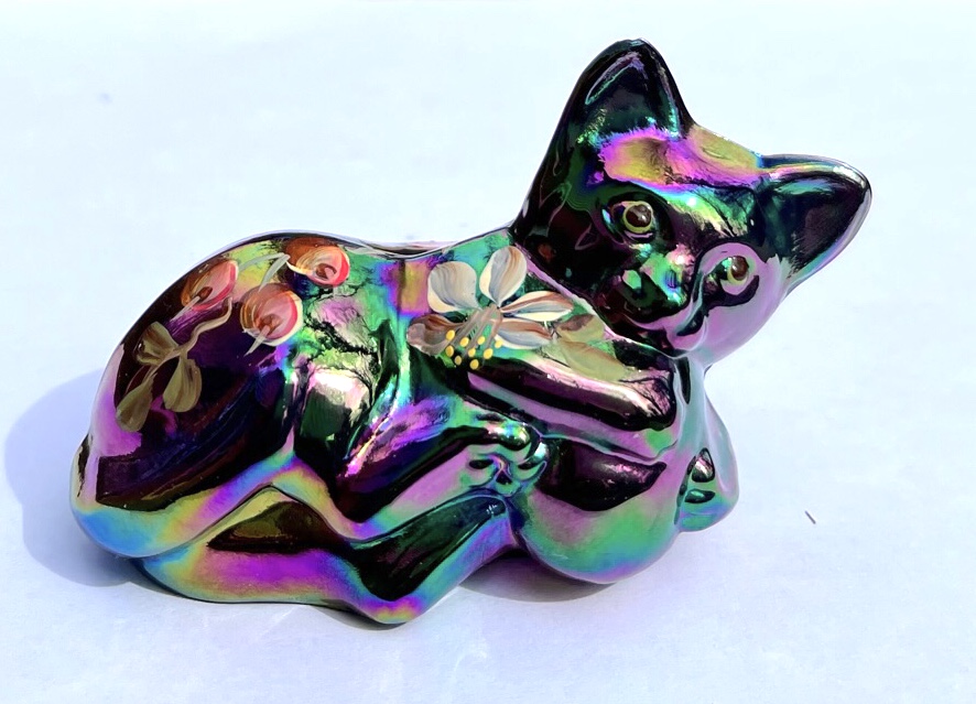 Fenton Glass Cat Figurines – Collectible Fenton Cats | Glass Kitties ...